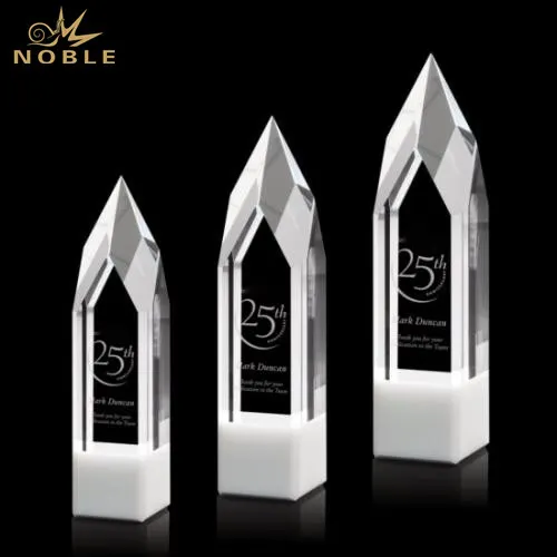 Custom Laser Engraving Optical Crystal Cube Tower Trophy - Buy Crystal ...
