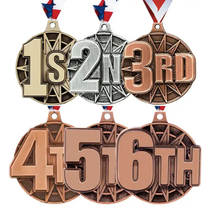 Free Design Metal Sports Medal Custom Die Cast Medals with Ribbon - Buy ...