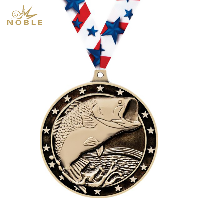 Custom Large Mouth Bass 3D Fishing Medal - Buy Fishing Medal, Sports ...