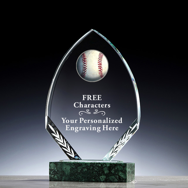 Unique New Design Crystal Baseball Champion Trophy with Marble Base ...