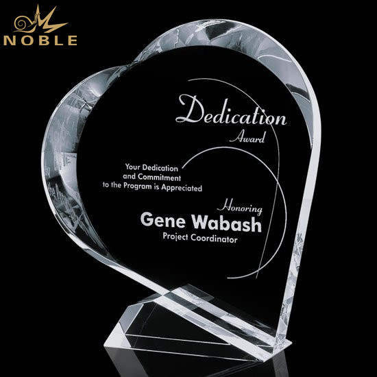 New Product Custom Heart Shape Crystal Trophy Award - Buy Custom Heart ...