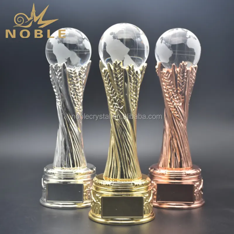 Clear Optical Crystal Custom Thumbs Up Trophy For Business Souvenirs ...