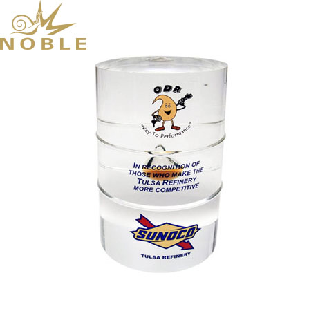 Custom Acrylic Oil Barrel with Oil Vial Embedment - Buy Oil Barrel ...