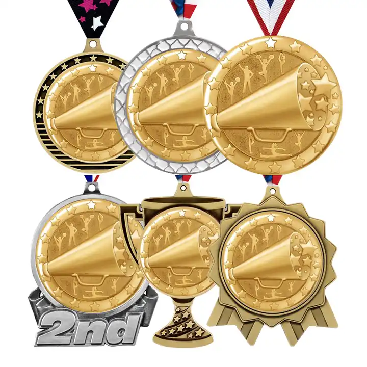 Hot Selling Metal Sports Medal Custom Insert Cheerleading 3D Medals ...