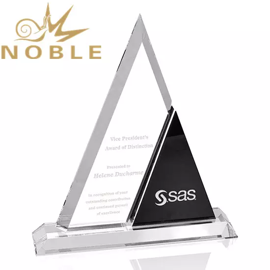 New Design Harmony Triangle Crystal Award Plaque - Buy Crystal Award ...