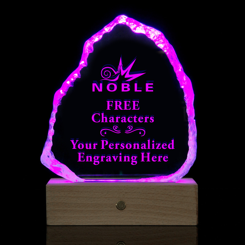 Best Selling Custom Engraving Crystal Iceberg Award with LED Base - Buy ...