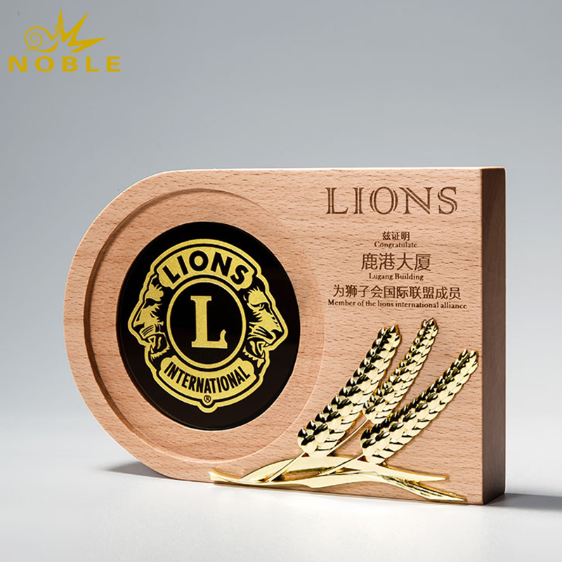 Custom Wooden Plaque Trophy with Name Plate - Buy wood trophy, Trophy ...